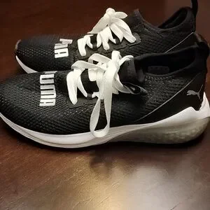 Puma | Shoes | Puma Black Pull On Running Shoes Cell Sz 65 | Poshmark
